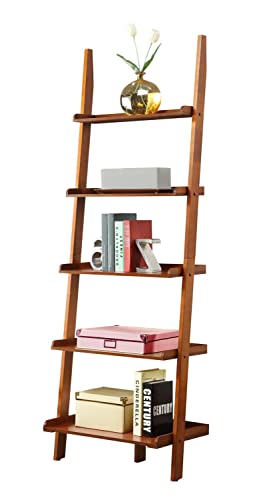 Convenience Concepts American Heritage Bookshelf Ladder, Cherry