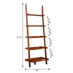 Convenience Concepts American Heritage Bookshelf Ladder, Cherry