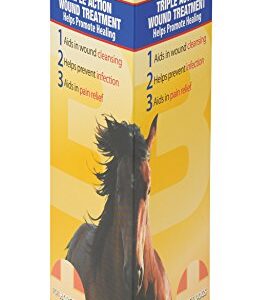 Farnam Triple Action Wound Treatment | for Horses, Ponies and Dogs | 4 oz