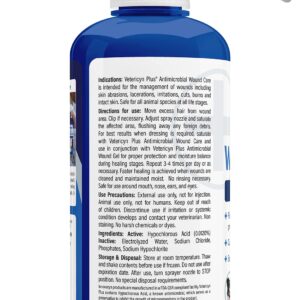 Vetericyn Plus Horse Wound Care Spray | Equine Healing Aid and Skin Repair, Clean Wounds, Relieve Itchy Skin. 16 ounces