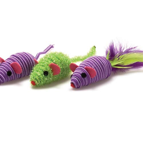 Our Pets Three Twined Mice Catnip Toys for Indoor Cats