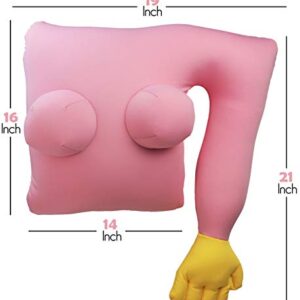 The Original Girlfriend Pillow – Cute and Fun Wife, Companion or Cuddle Buddy – Body Pillow with Benefits – Funny Unique Gag Gift Idea – Body Pillow, Pink