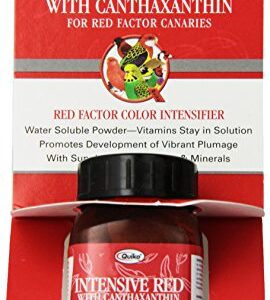 Quiko Intensive Red with Canthaxanthin for Red-Factor Canaries, Vitamin & Mineral Supplement, Red-Factor Color Intensifier, 1.2 Ounce