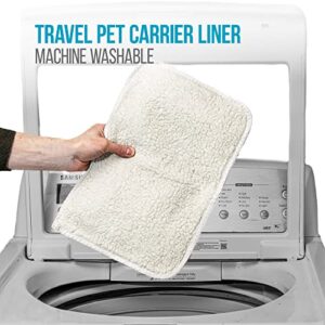 Sherpa (2 Count) Replacement Liners for Travel Pet Carriers - White, Medium