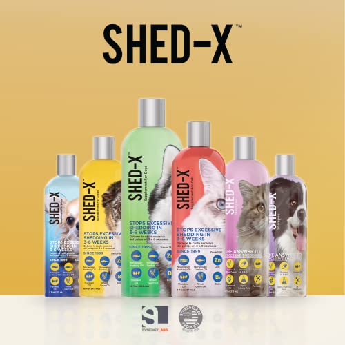 Shed-X Liquid Dog Supplement, 16oz – 100% Natural – Helps Control Excessive Dog Shedding with Fish Oil for Dogs Supplement of Essential Fatty Acids, Vitamins, and Minerals