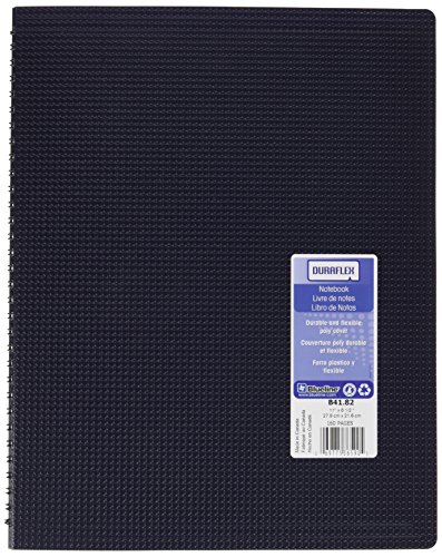 Blueline Duraflex Poly Notebook, Blue, 11 x 8.5 inches, 160 Pages (B41.82)