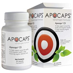 apocaps cx apoptogen formula for dogs , 90 count (pack of 1)