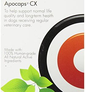 Apocaps CX Apoptogen Formula for Dogs , 90 Count (Pack of 1)