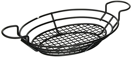 American Metalcraft BSKB811 Baskets, 9.5" Length x 12.9" Width, Black