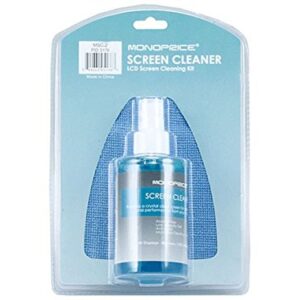 Monoprice 105176 Universal Screen Cleaner (Large Bottle, Blister Pack) for LCD and Plasma TV, all iPad, iPhone, Galaxy Tab, and Smartphones,200ml (Blister Pack), Blue