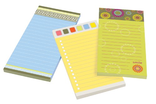 Post-it Super Sticky Notes, 4x8 in, 3 Pads, Assorted Printed Designs (7366-OFF3)