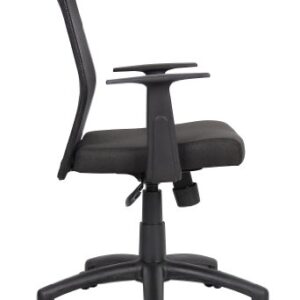 Boss Office Products Budget Mesh Task Chair with Arms in Black