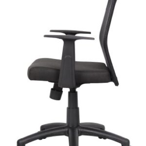 Boss Office Products Budget Mesh Task Chair with Arms in Black