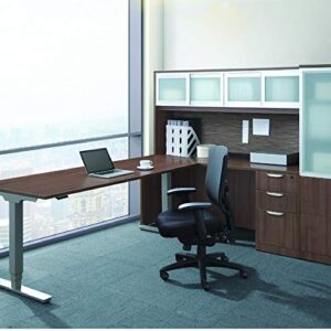 Boss Office Products Budget Mesh Task Chair with Arms in Black