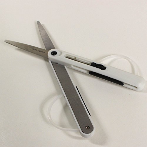 RayMay SH601 W Pen Style Portable Scissors Pen Cut, White