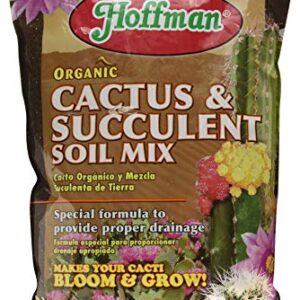 Hoffman 10410 Organic Cactus and Succulent Soil Mix, 10 Quarts