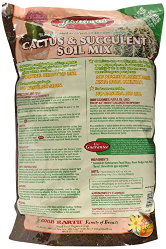 Hoffman 10410 Organic Cactus and Succulent Soil Mix, 10 Quarts