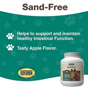 NaturVet – Sand Free Horse Powder – 3 lbs – Maintains Healthy Intestinal Function – Supports Removal of Sand from Ventral Colon – Enhanced with Tasty Apple Flavor