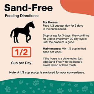 NaturVet – Sand Free Horse Powder – 3 lbs – Maintains Healthy Intestinal Function – Supports Removal of Sand from Ventral Colon – Enhanced with Tasty Apple Flavor