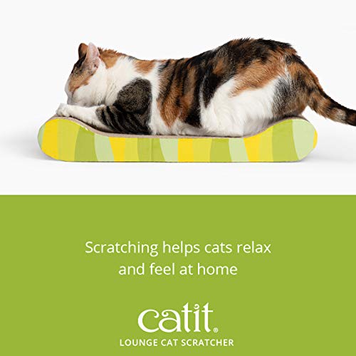 Catit Style Scratcher with Catnip - Jungle-Stripe Lounge