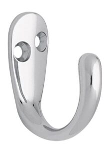 liberty hardware b59103z-chr-c single prong robe hook, polished chrome