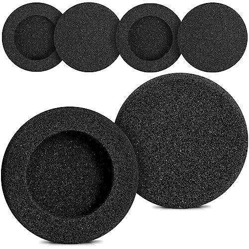 Electronic 60mm A3 Pairs 60 mm Headphone Covers Disposable - Earphone Pads Replacement Ear Cushions - Earbuds Replacement Ear Pads - Headphone Cushion Replacement - Memory Headphone Foam Ear Covers