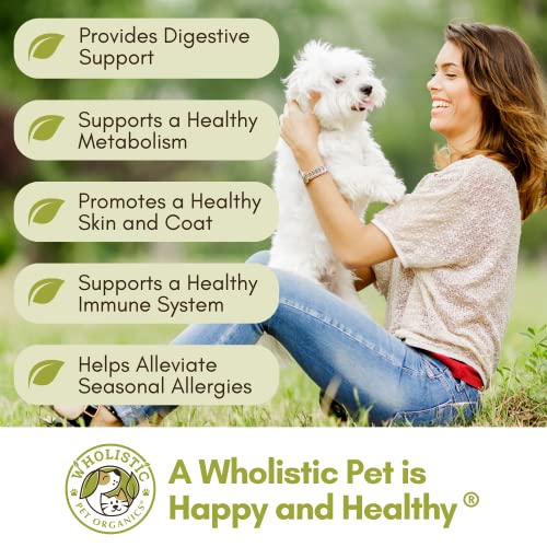 Wholistic Pet Organics Canine Complete: Multivitamin for Dogs Organic Homemade Dog Food Supplement Dog Multivitamin Powder with Probiotics Healthy Immune System Digestive Support for All Ages