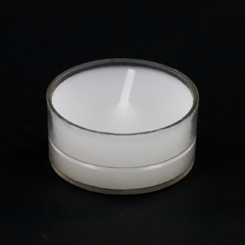 Stock Your Home White Tea Light Unscented Candles Burn 4.5 Hour Set of 50 in Clear Cups