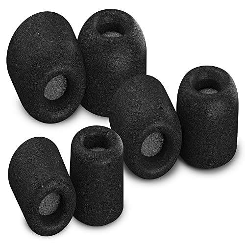 Comply Foam 400 Series Replacement Ear Tips for Bose Quiet Comfort 20, Sennheiser IE 300, Campfire Audio, 7Hertz, NuraLoop & More | Ultimate Comfort | Unshakeable Fit|TechDefender | Assorted S/M/L, 3 Pairs