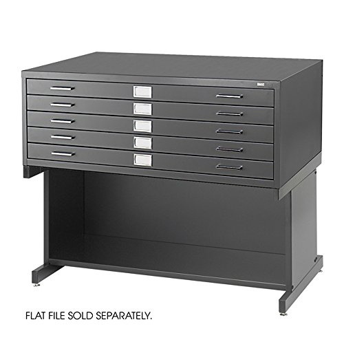 Safco Products 4975GR Flat File High Base for 5-Drawer 4994GRR Flat File, Sold Separately, Gray