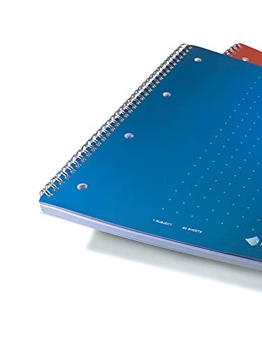 Livescribe Single-Subject Lined Notebooks #1-4 (A4, 8.3" x 11.7", 210mm x 297mm), 4 colors, 4 pack