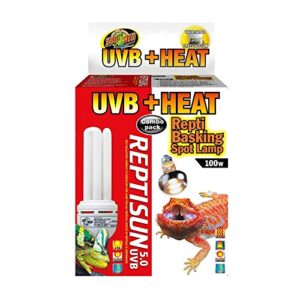 zoo med heat & uvb combo pack, 100 watt