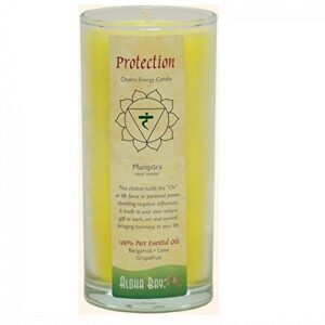 aloha bay chakra candle jar, 11 oz, protection