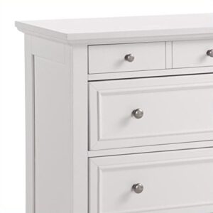 Home Styles Naples White Finish Four Drawer Chest including Top Drawer Felt Lined for Jewelry