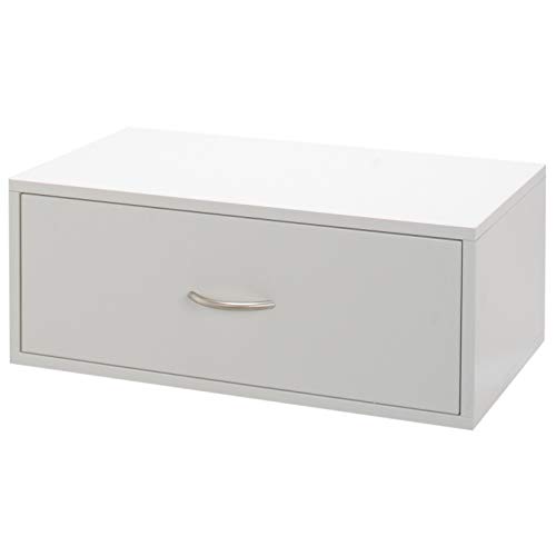 Organized Living freedomRail 1 Drawer Double Hang OBox - White