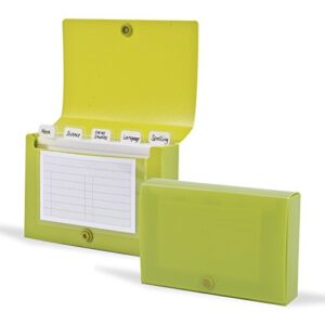 DocIt Index Card Holder 3x5 for Storing Recipe Cards, School Index Cards & More, Color May Vary (00868)