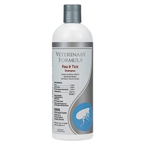 veterinary formula flea and tick shampoo for dogs and cats, 16 oz