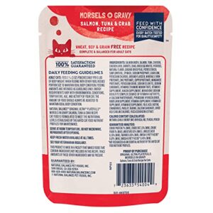 Natural Balance Platefulls Wet Cat Food Salmon, Tuna & Crab Formula in Gravy, 3 Ounce Pouch (Pack of 24), Grain Free ( Packaging may vary )