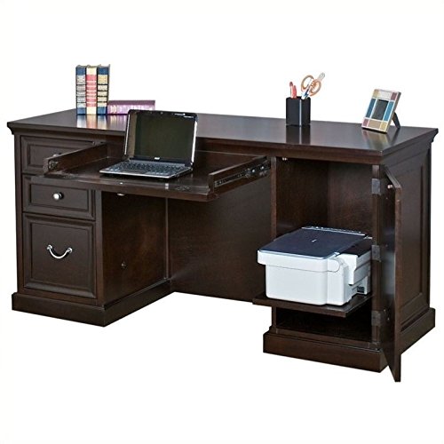 Martin Furniture Fulton 61" Space Saver Double Pedestal Desk - Fully Assembled