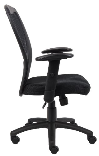 Boss Office Products Budget Mesh Task Chair in Black