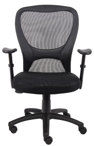 Boss Office Products Budget Mesh Task Chair in Black