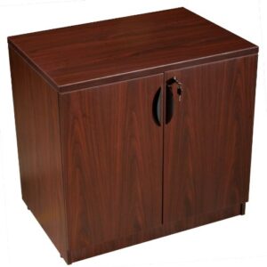 boss storage cabinet, mahogany