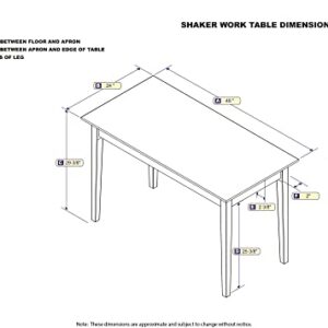 AFI Shaker Writing Desk, Brown