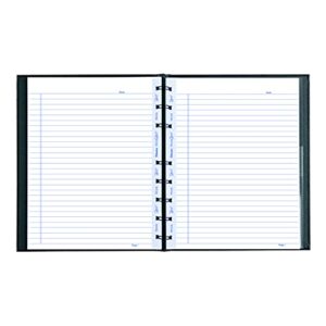 Blueline MiracleBind Notebook, Black, Lizard-Like, Hard Cover, 9.25" x 7.25", 150 Pages (AF9150.81)