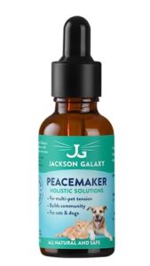 jackson galaxy: peacemaker (2 oz.) - pet solution - promotes sense of community - can reduce aggression, tension, & jealousy - all-natural formula - reiki energy