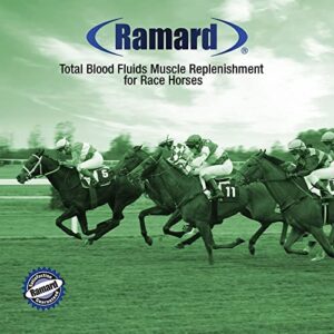 Ramard Blood Fluids Muscle Replenishment for Race Horses - Horse Supplements with Electrolytes, Blood Builder, & Muscle Builder, Powder Supplements for Horse Games High Performance, 2.3 lbs Jar