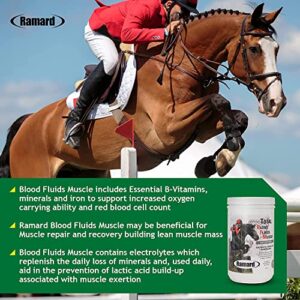 Ramard Blood Fluids Muscle Replenishment for Race Horses - Horse Supplements with Electrolytes, Blood Builder, & Muscle Builder, Powder Supplements for Horse Games High Performance, 2.3 lbs Jar