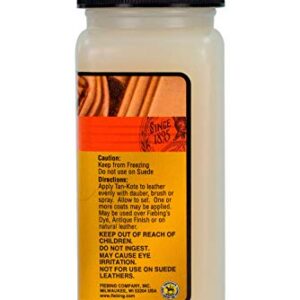 Fiebing's Tan-Kote (4oz) - Resin Based, Easy-to-Use Top Finish Creates a Mellow Gloss and Rich Shine