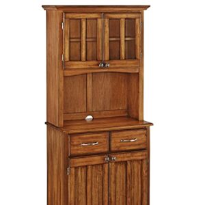 Buffet of Buffet Cottage Oak with Wood Top with Hutch by Home Styles