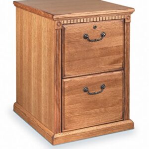 Martin Furniture Huntington Oxford 2 Drawer File Cabinet, Wheat - Fully Assembled